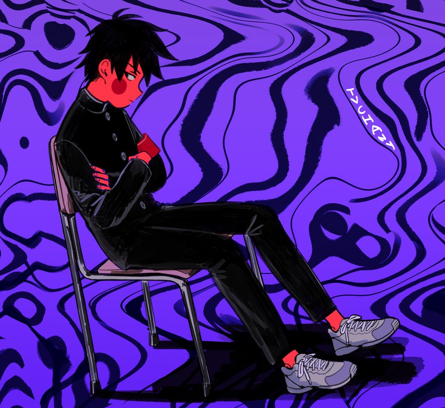 「waves ritsu #mp100 #mobpsycho100 」YͶAHƆ🖤Λ⊥の漫画