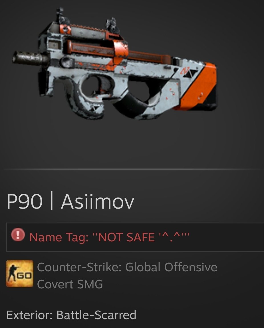 P90 Asiimov Battle Scarred