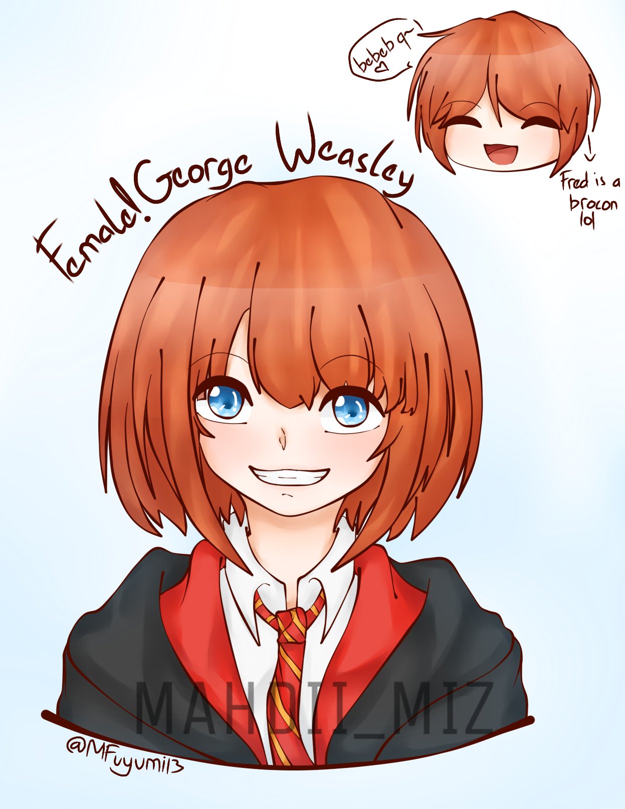 Fred And George Weasley Anime Sad 2556