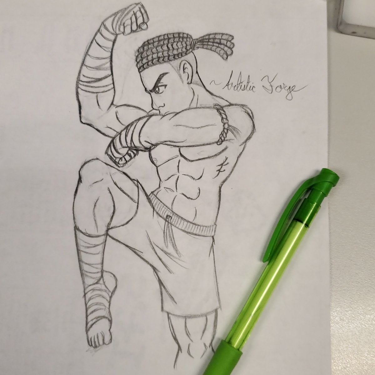 Muay Thai Lee Sin Drawing