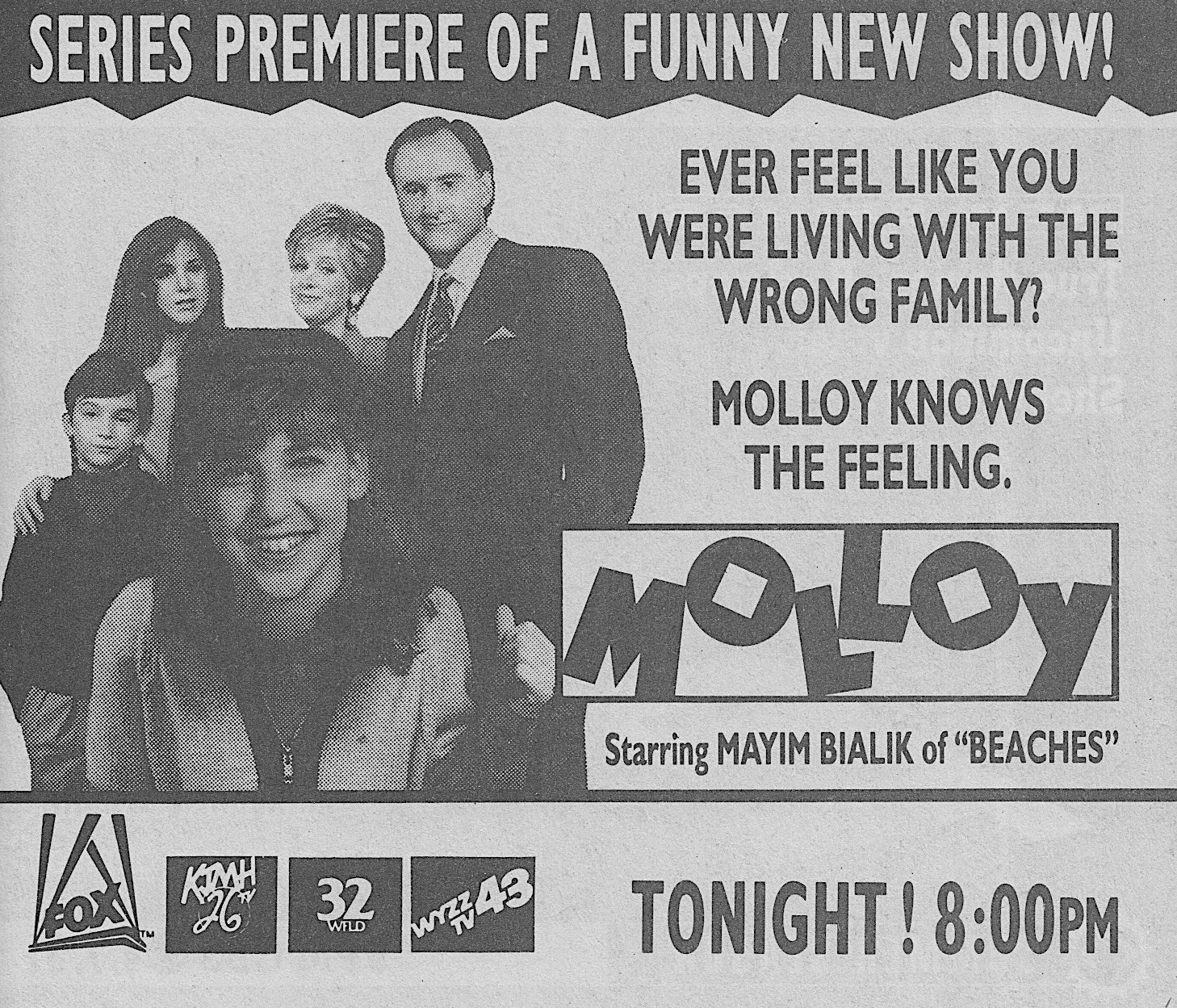 RetroNewsNow on Twitter: "📺DEBUT: ‘Molloy’ starring @missmayim & Jennifer Aniston premiered 29 ...