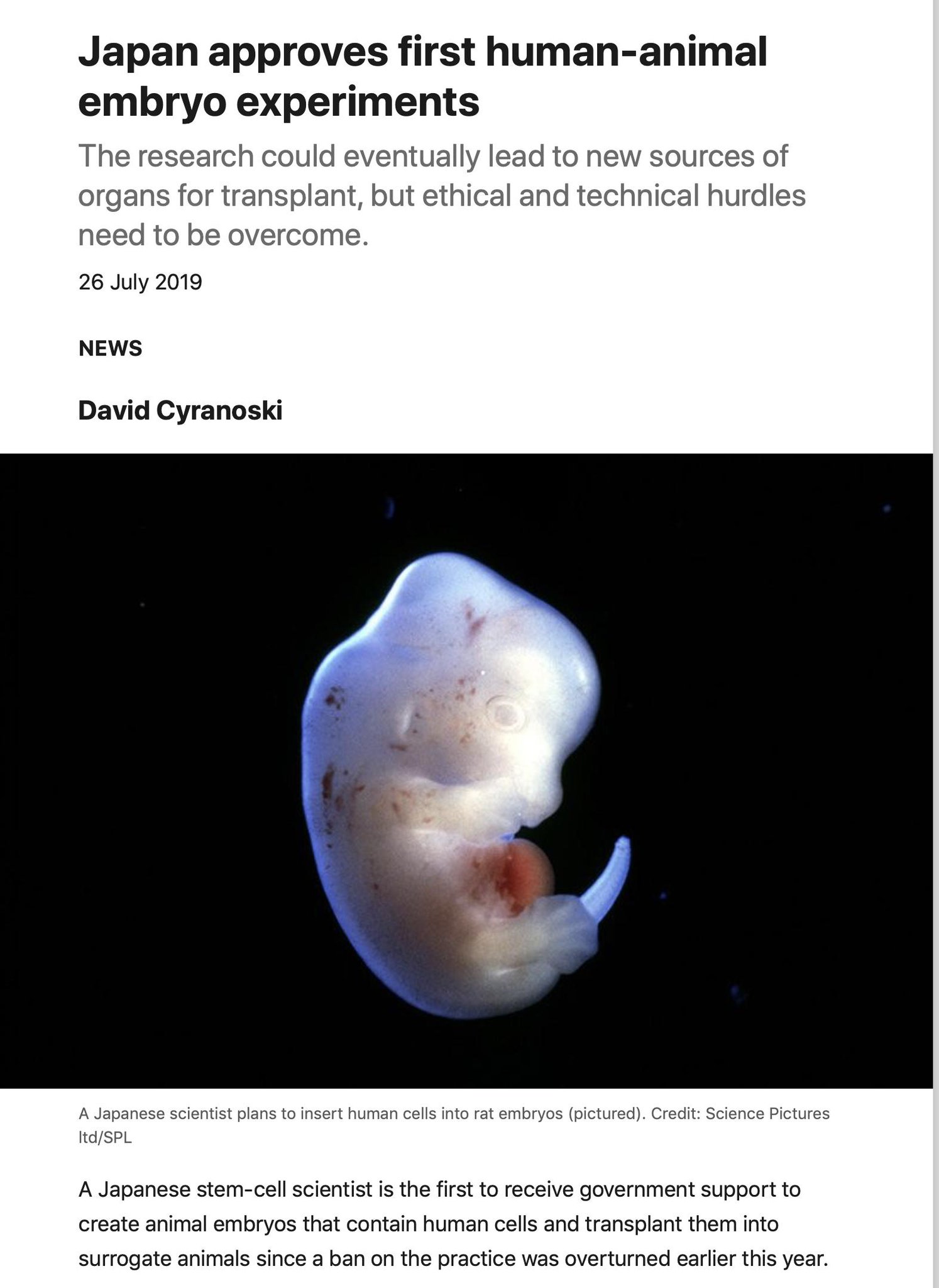 Human Hybrid Experiments