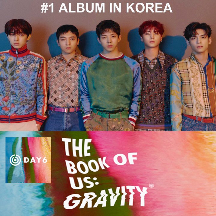 World Music Awards on Twitter: "#DAY6’s new mini album #TheBookofUsGravity tops this week’s Gaon ...