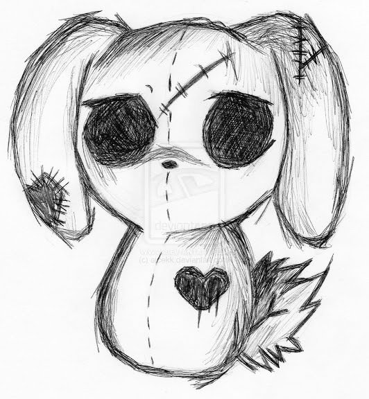 Creepy Voodoo Doll Drawings