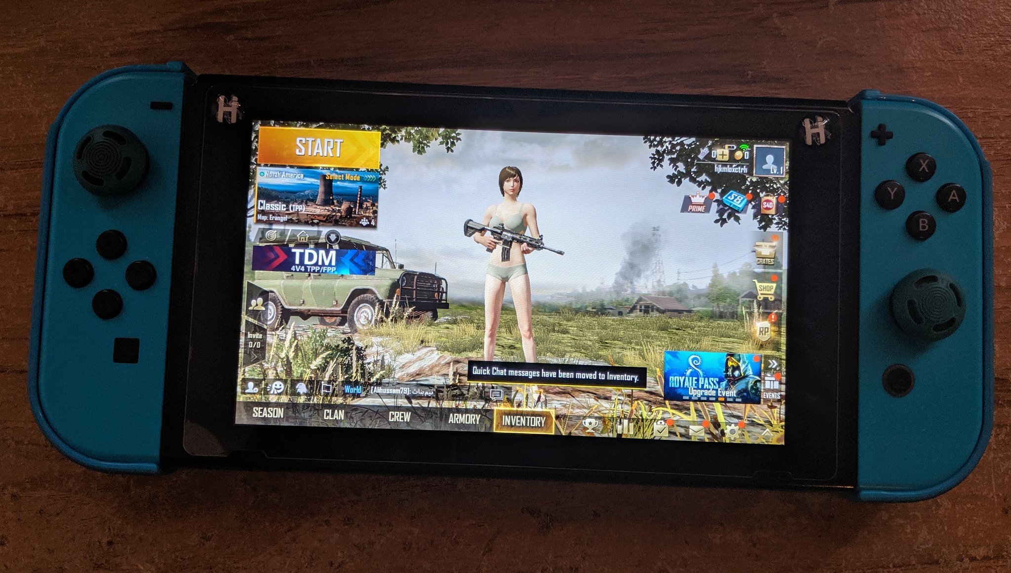 Dave on X Even PUBG mobile works great on the Nintendo Switch This is just crazy how well Android OS runs on this thing. https t 8rayD3miRX X