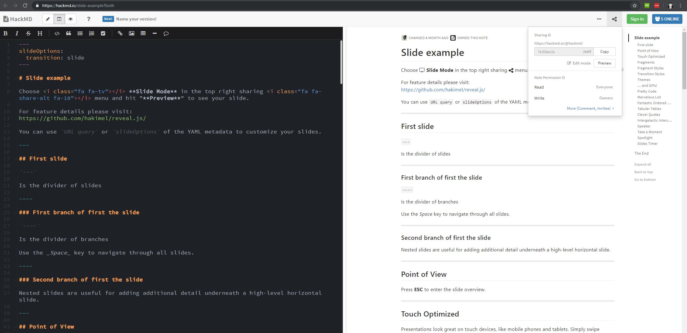 HackMD on Twitter: "@abodera It meant to preview in the way that owners wanted to be. As viewers ...