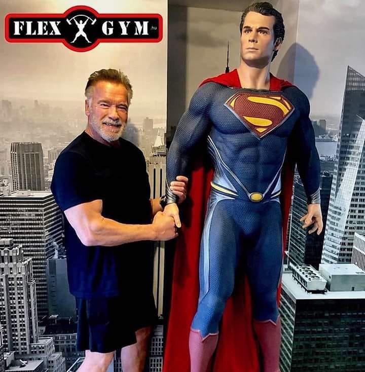 The Time When Terminator Arnold Schwarzenegger Met With Superman Henry ...