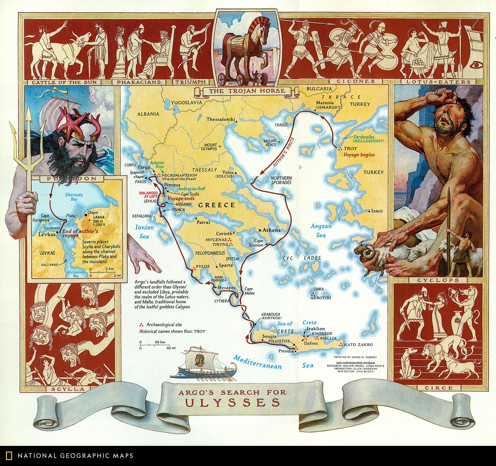 Odyssey Map Of Journey In Order