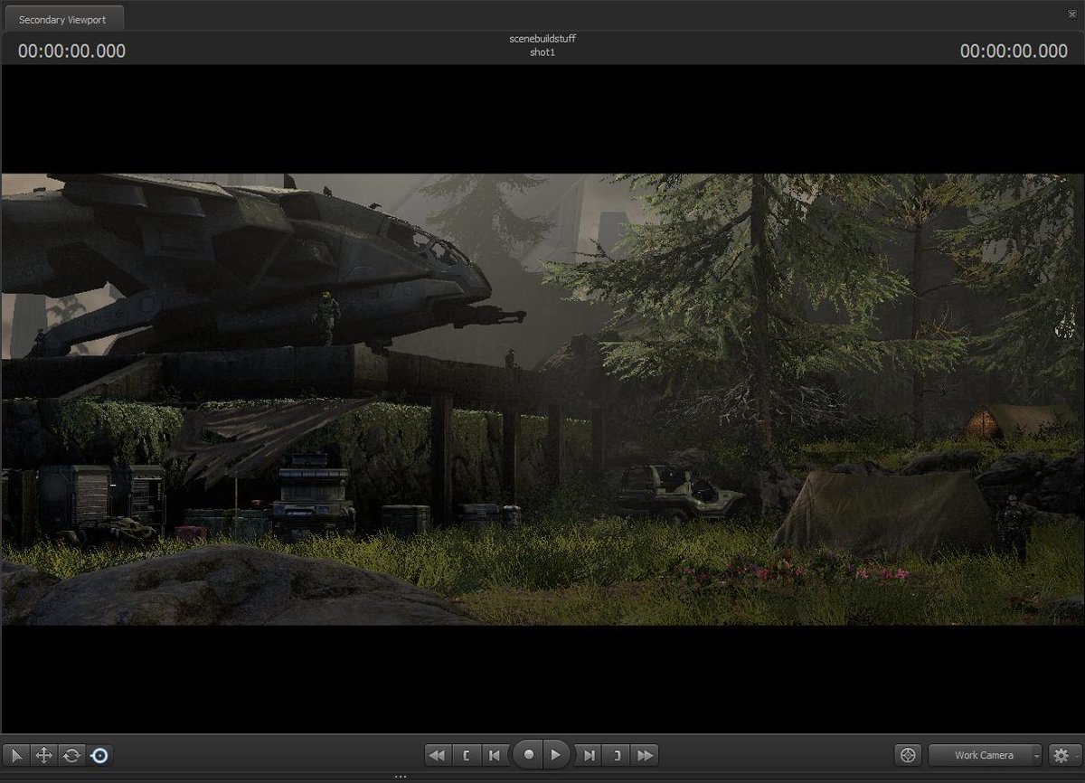 Surviving UNSC forces set up a small base camp just before a storm. : r ...