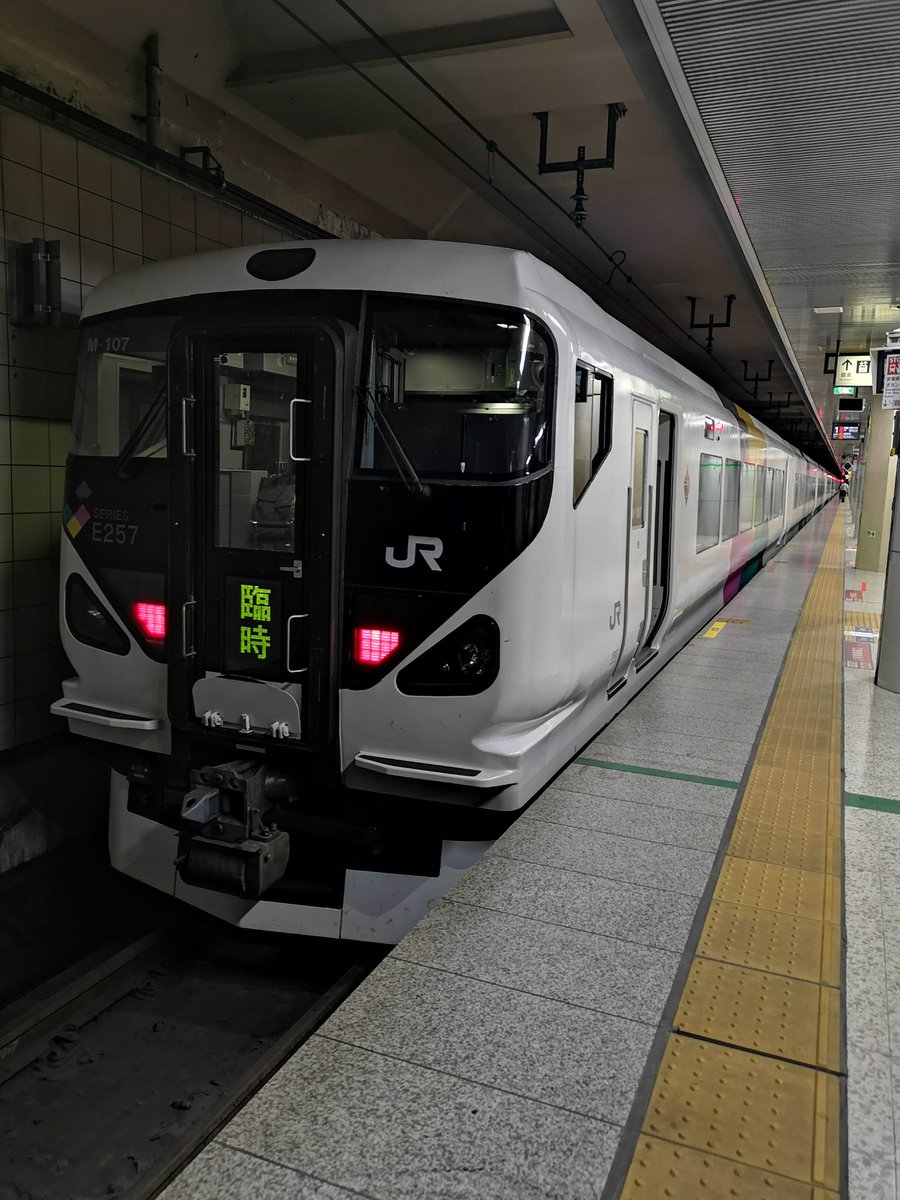 にゃんたむ♪ on Twitter: "東京1137発 京葉線～内房線9113M 特急さざなみ93号 館山 E257系モトM-107編成 特急さざなみをE257系0番台で運転するのは今回が ...