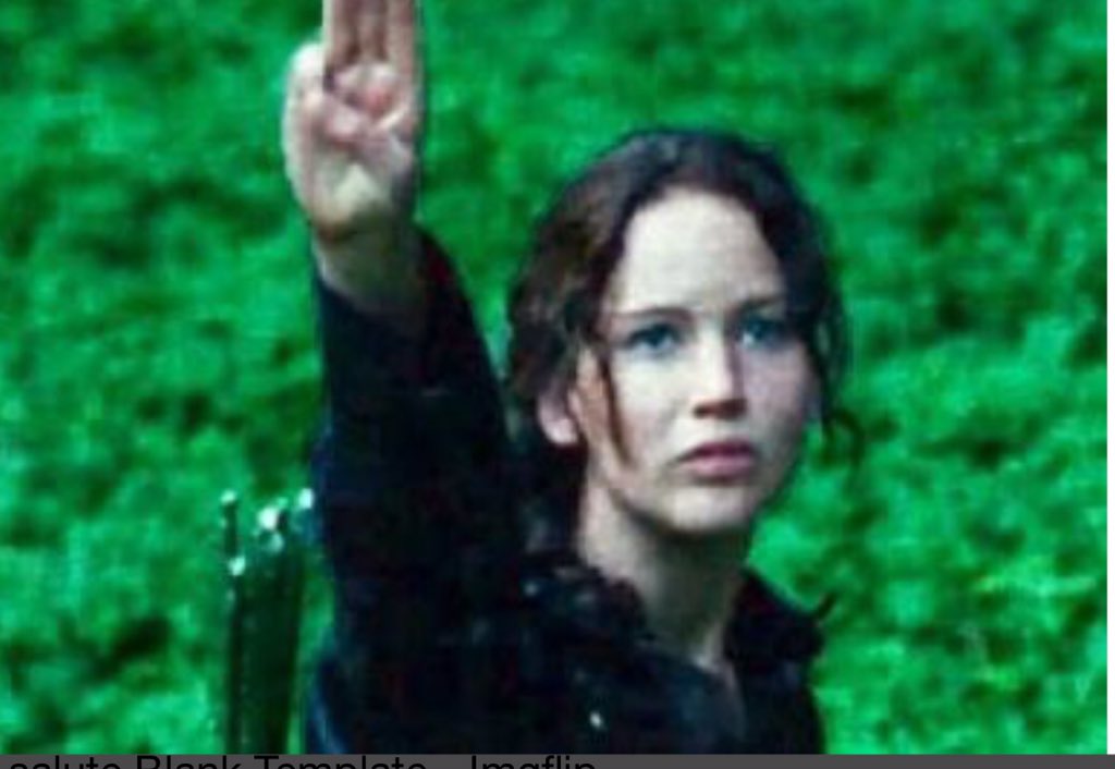 Katniss Hunger Games Salute