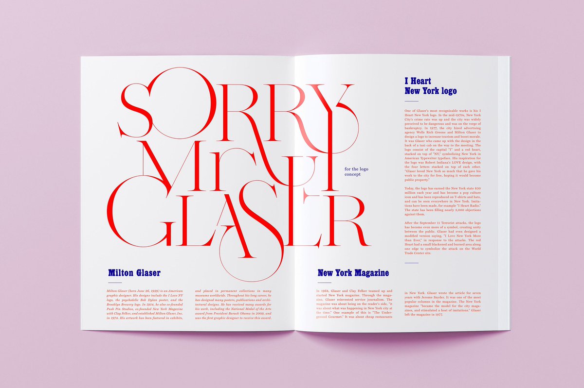 Milton Glaser Typography