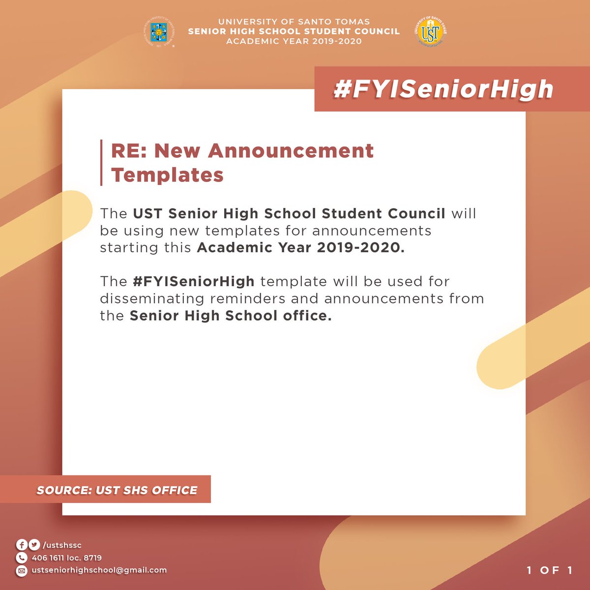 Announcement Example For School