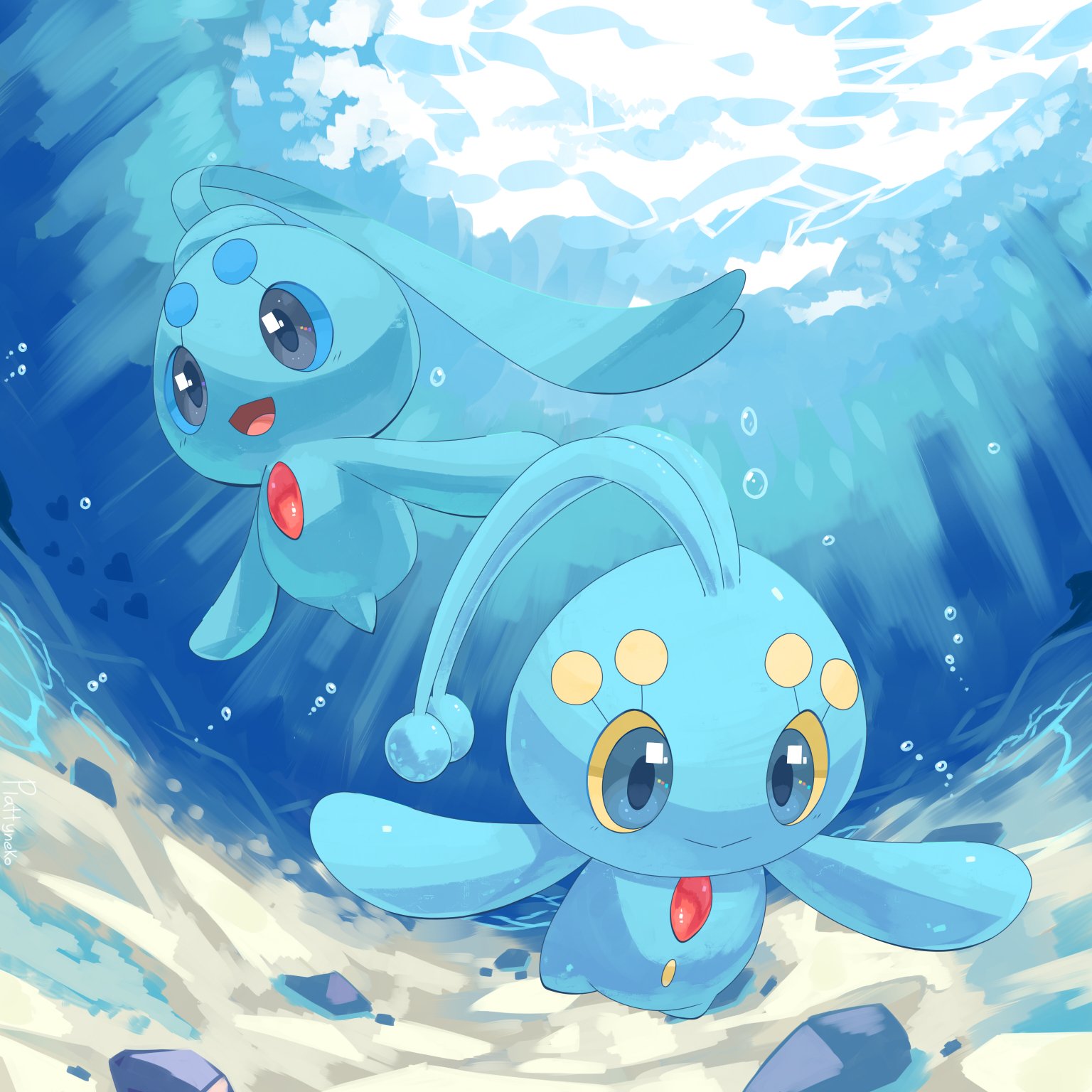 Manaphy And Phione Wallpaper