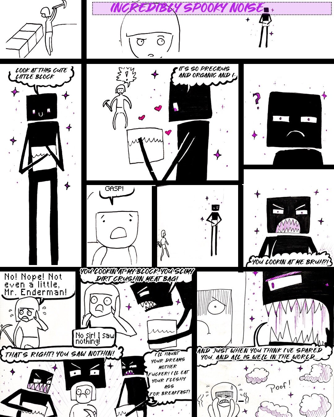Minecraft Strips Enderman