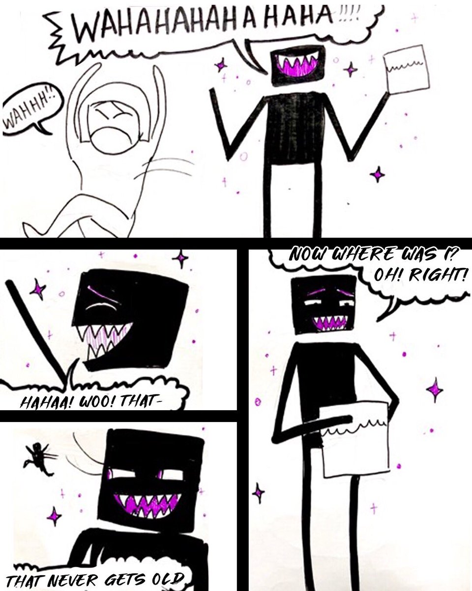 Funny Minecraft Enderman Comics