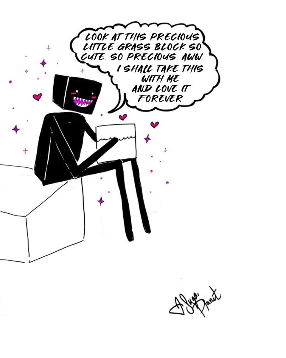 Funny Minecraft Enderman Comics