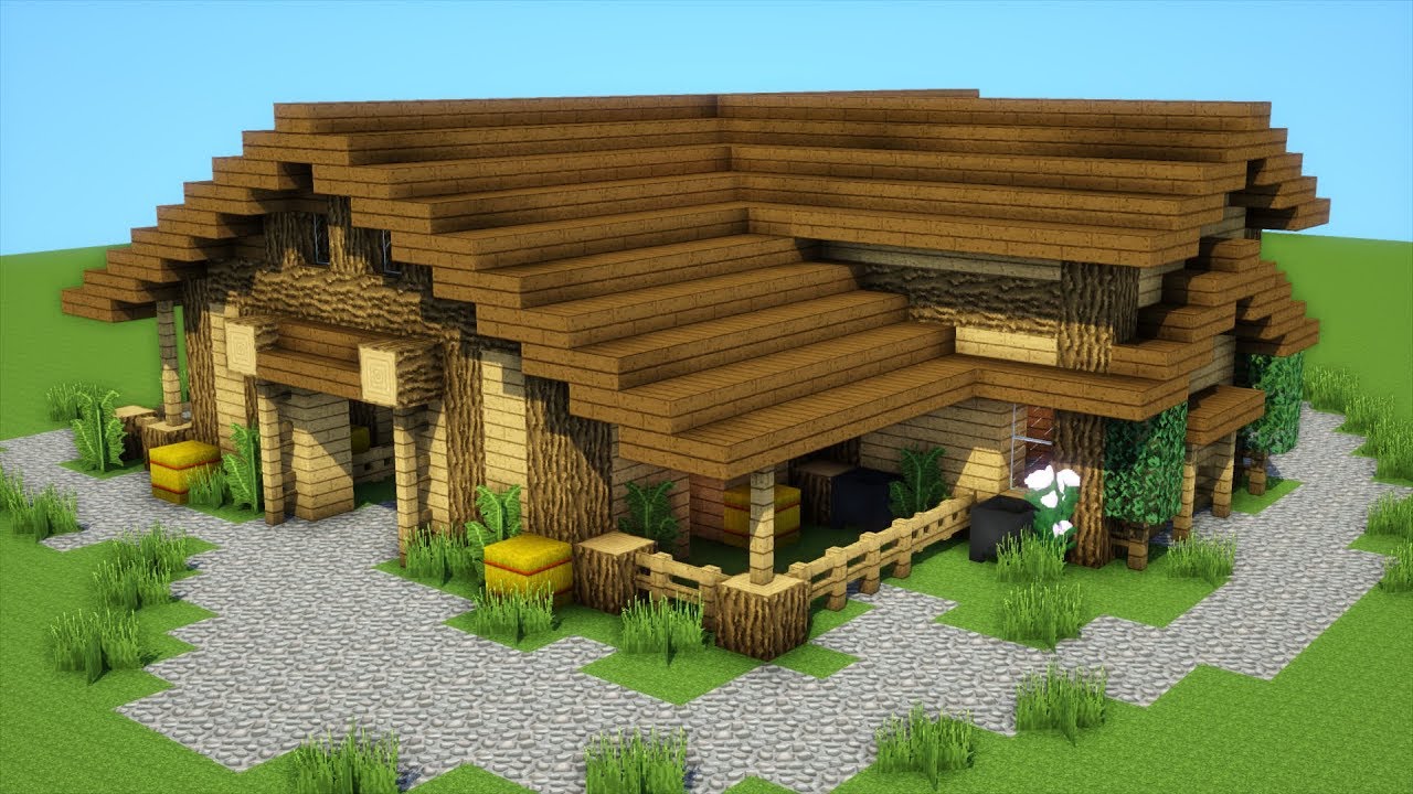 Minecraft Farm House Tutorial