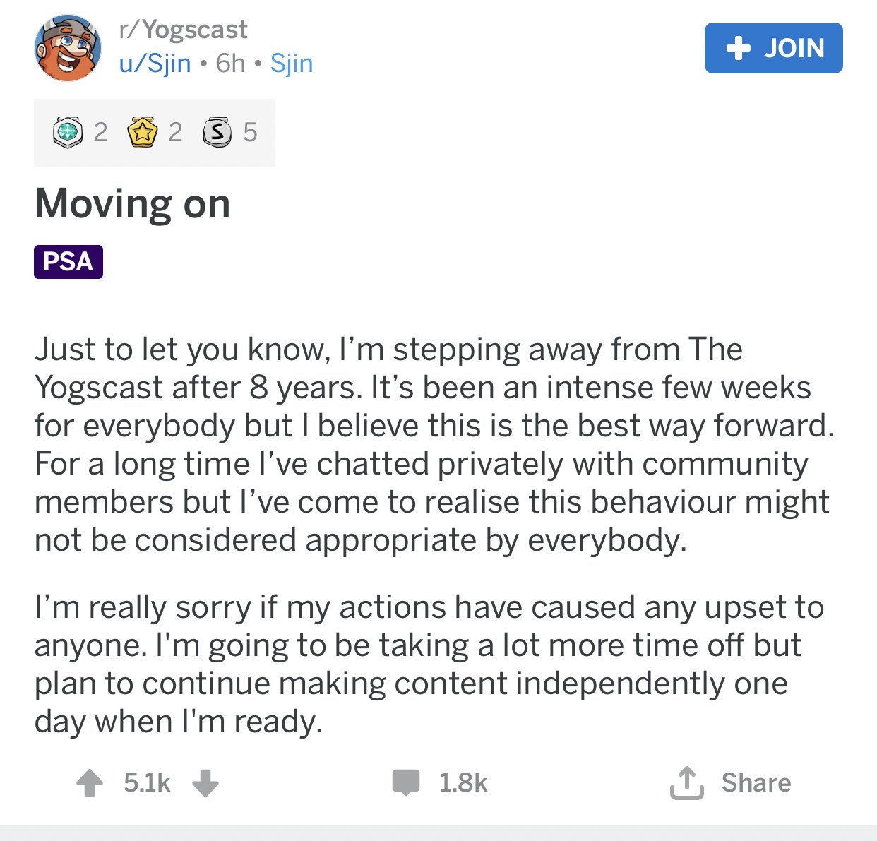 Yogscast Sjin Builds