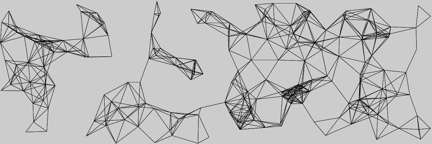 つぶやきProcessing on Twitter: "size(1500, 500); PVector[] v = new PVector[200]; for(int i = 0; i