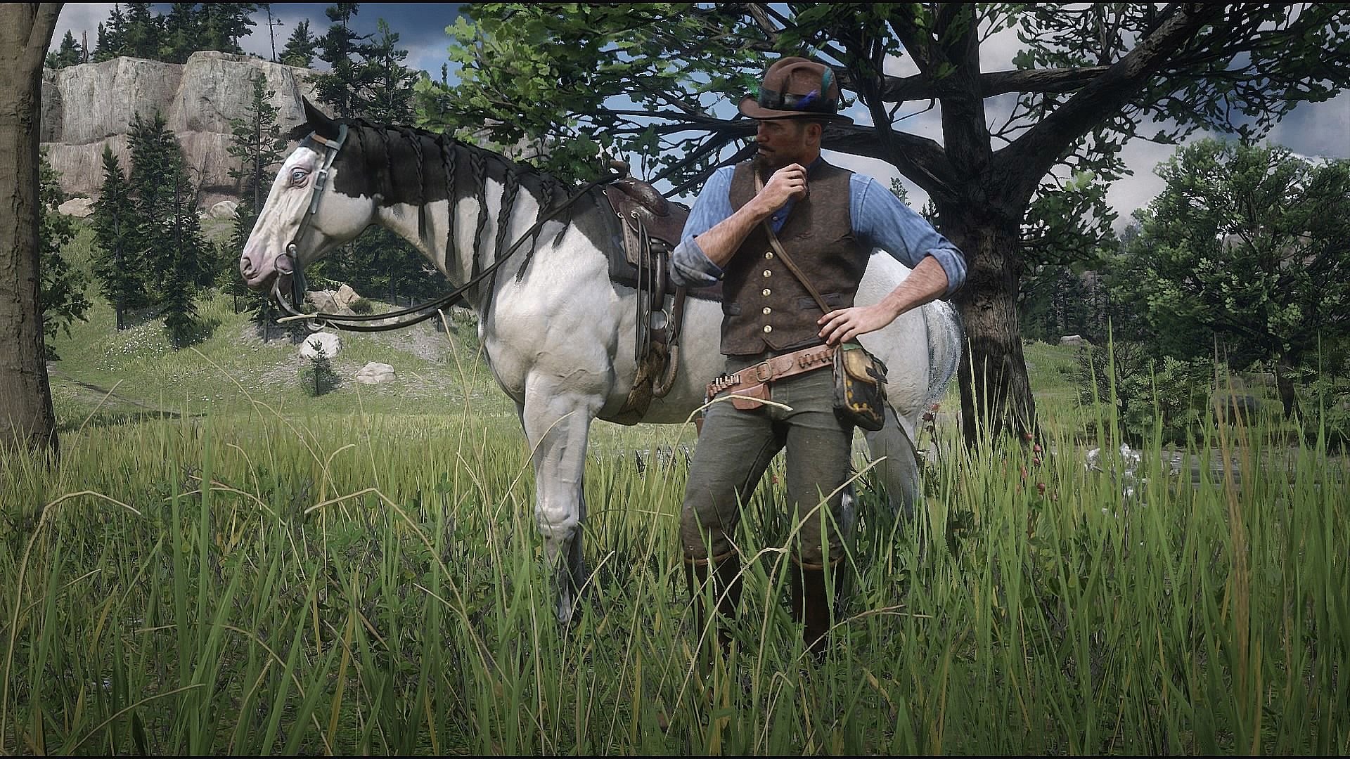 Splashed White Horse