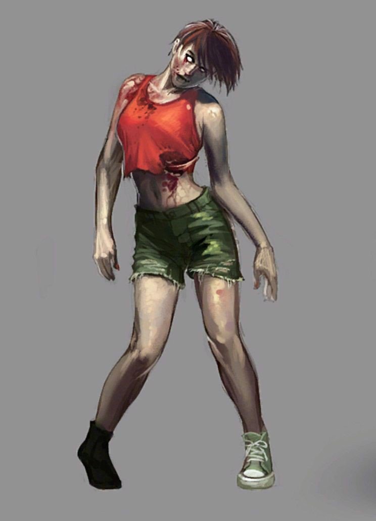 Resident Evil 2 Zombie Girl