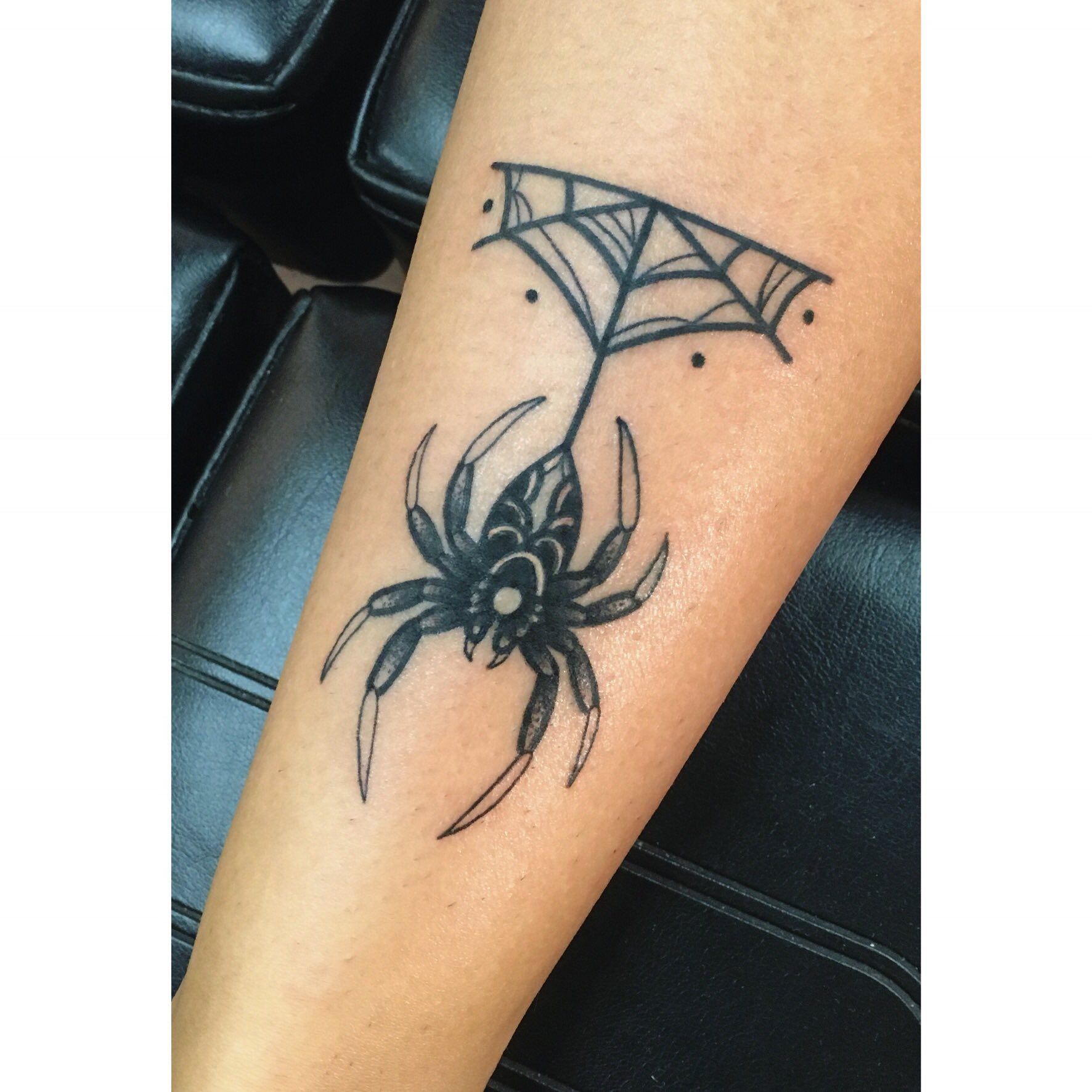 Simple Spiderweb Tattoo