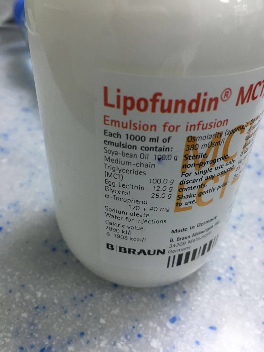 تراكيز و مكونات الليبد الوريدي Intravenous Fat Emulsion (IVFE ...