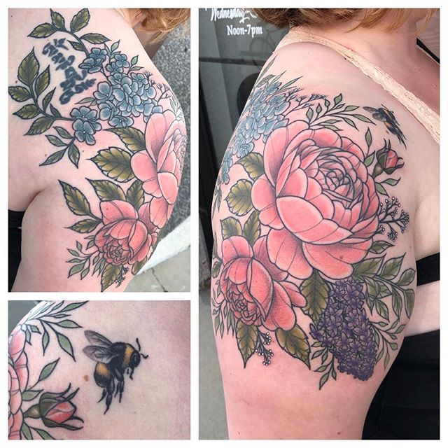 Pink color tattoos - Bronctattooaus.com
