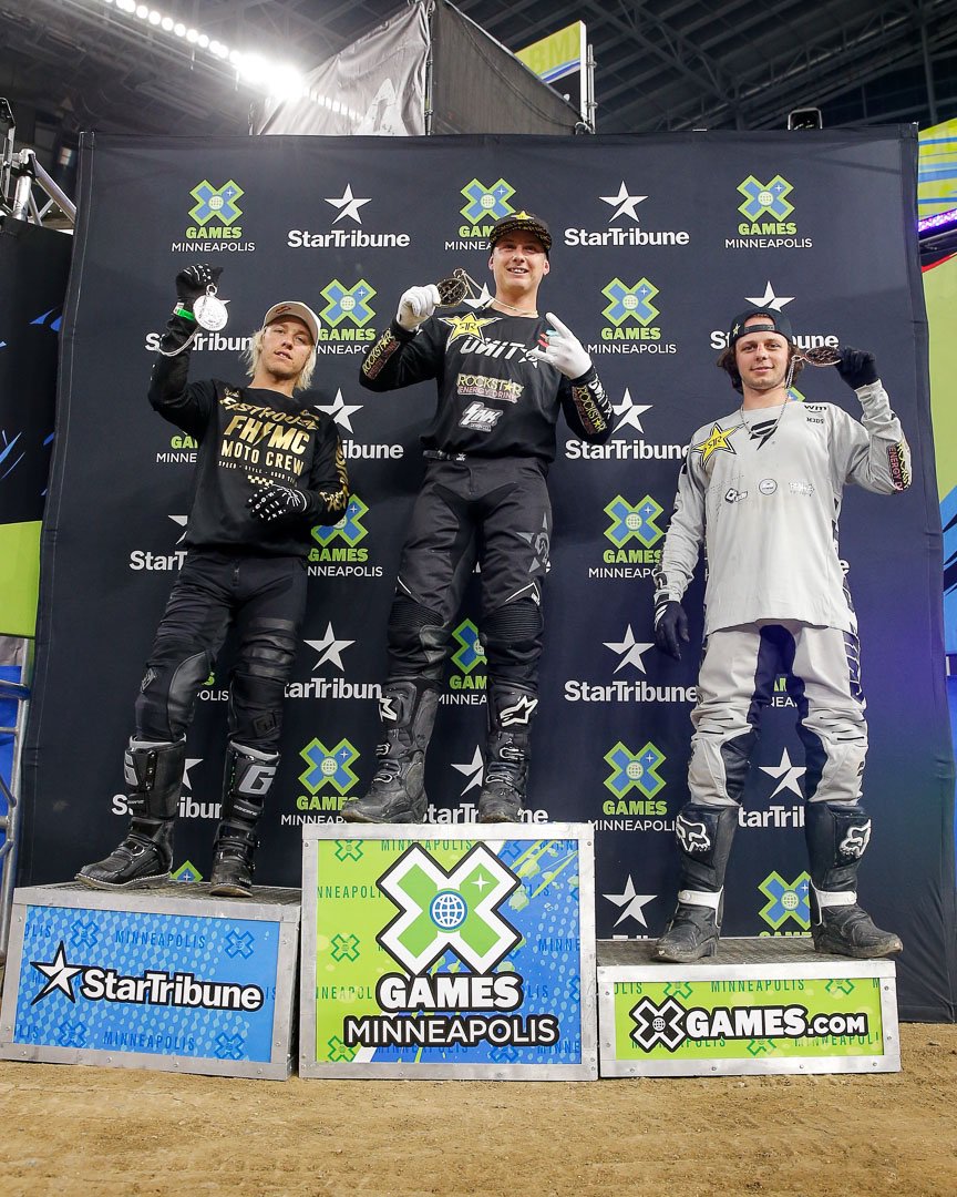 Moto X QuarterPipe High Air Podium ?: Corey Creed ?? ?: Tyler Bereman ...