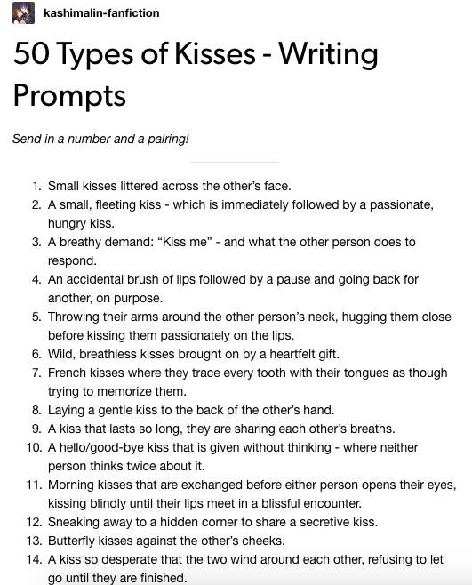 Types Of Kisses Tumblr
