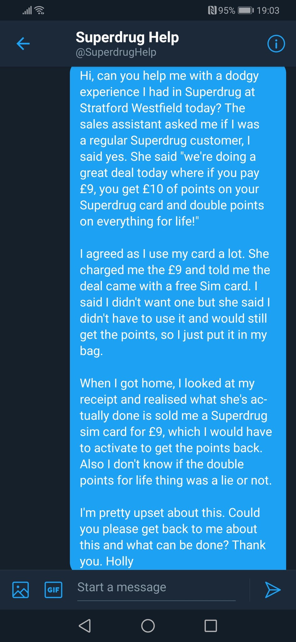 Holly Brockwell On Twitter Heads Up superdrug Scammed Me Today Have Contacted holly-brockwell-on-twitter-heads-up-superdrug-scammed-me-today-have-contacted