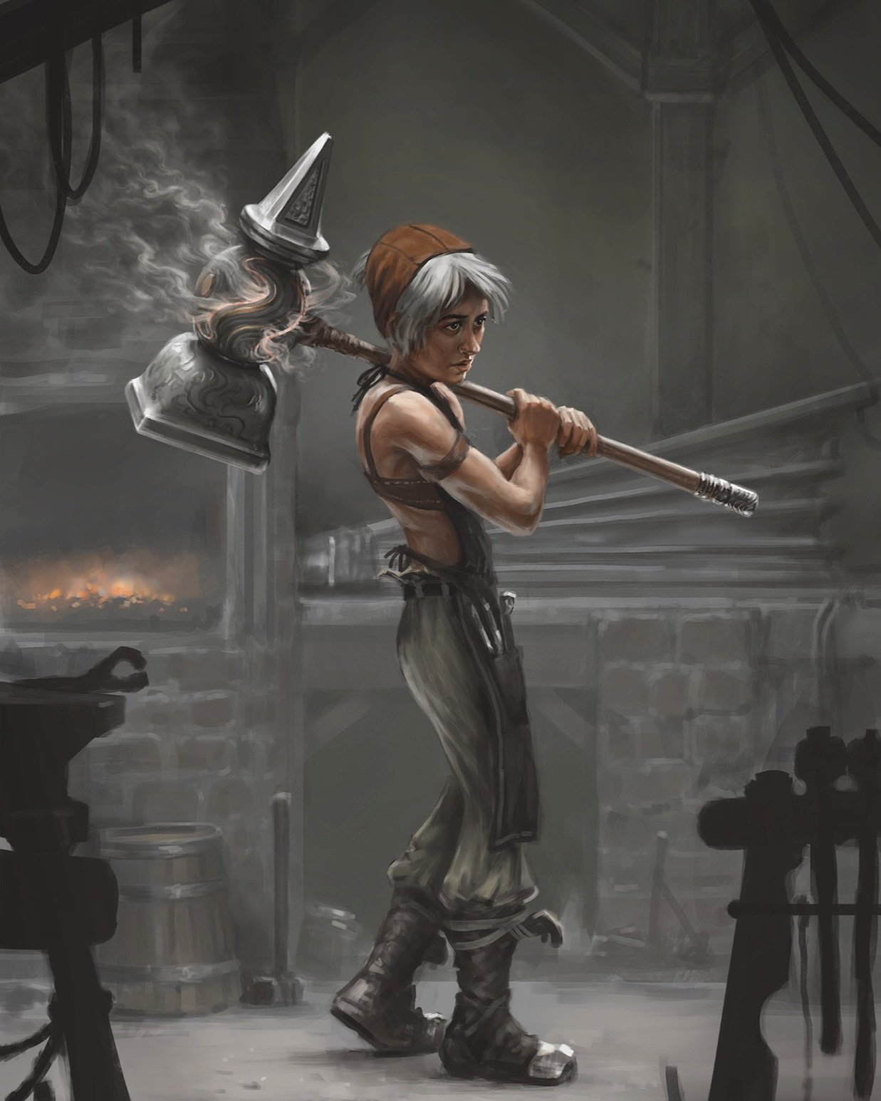 Fantasy Blacksmith Art