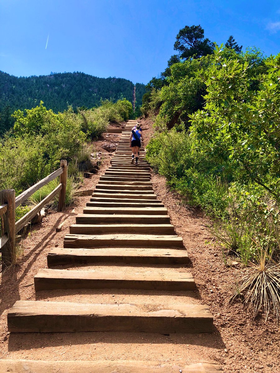 "alison_parr: The Manitou Springs Incline is no joke! In less than 1 ...