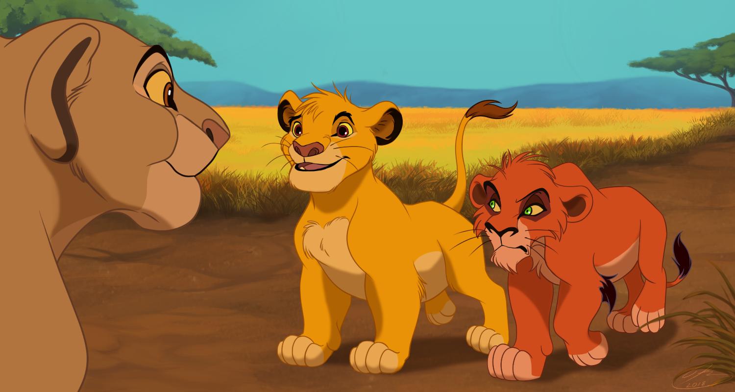 Lion King Mufasa And Scar Cubs