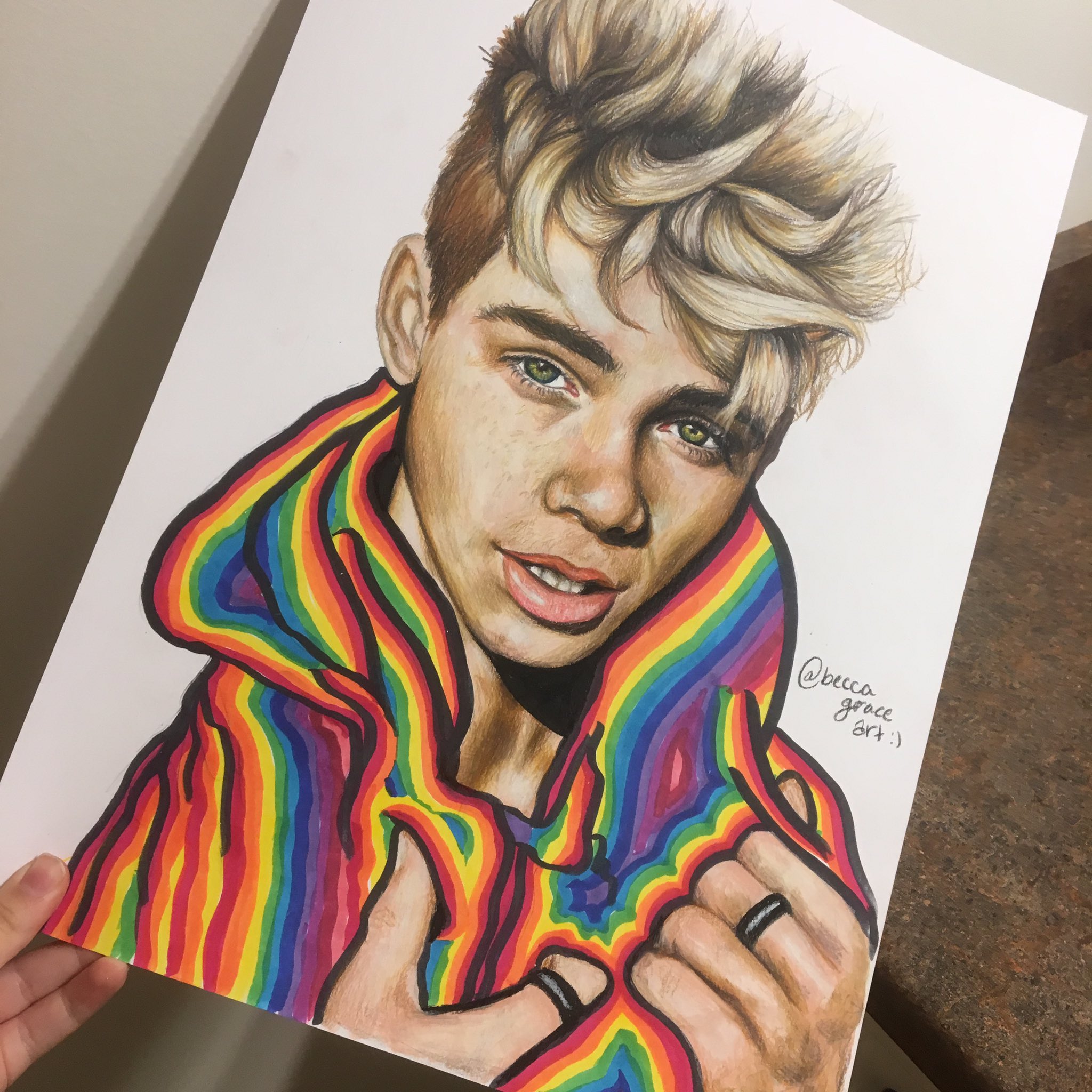 Becca On Twitter ️🧡💛💚💙💜🖤💖 Corbynbesson I Drew Corbyn Its 7134