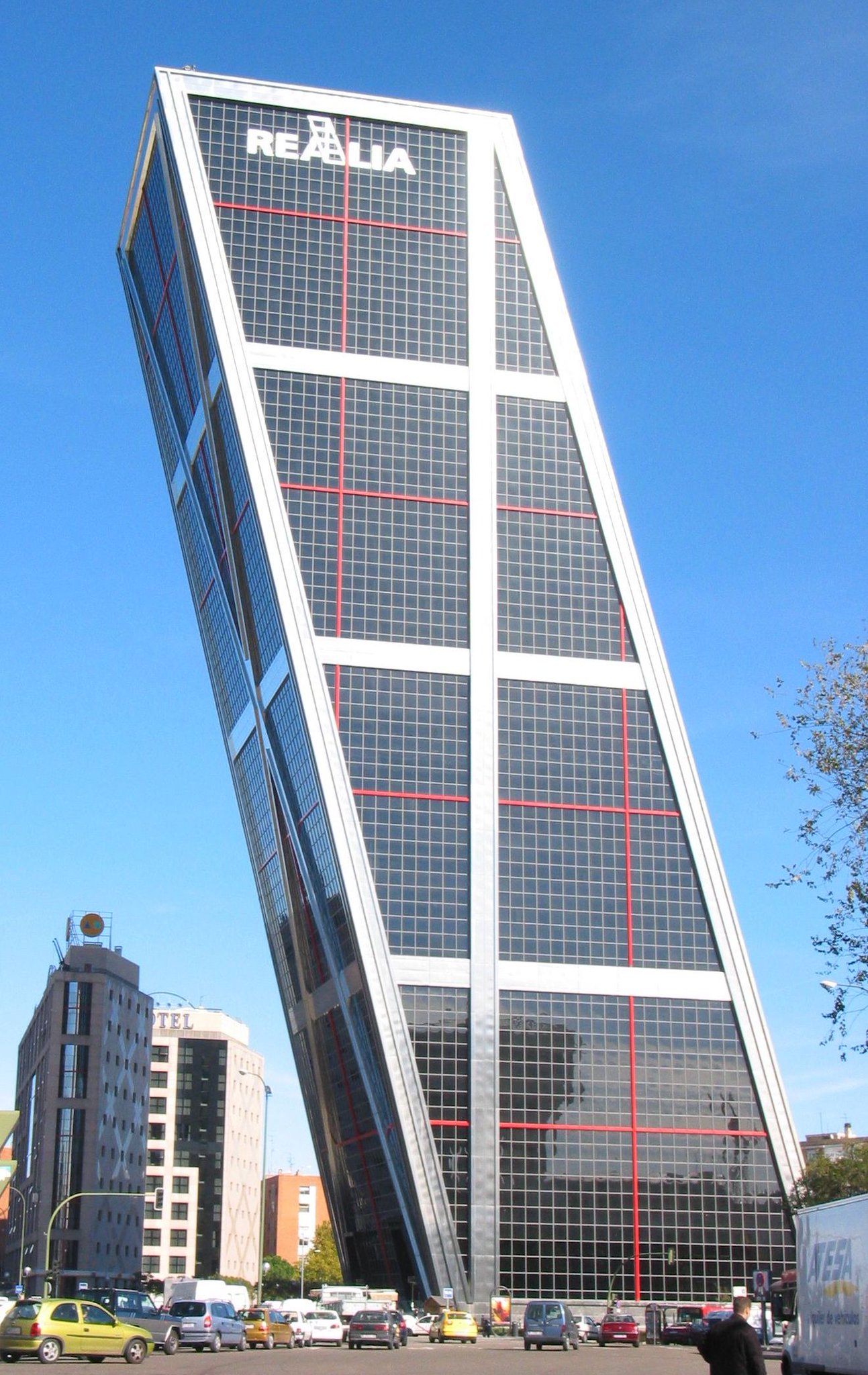 Luis Bañón on Twitter: "Esquema estructural de los edificios Puerta de Europa (aka Torres KIO ...