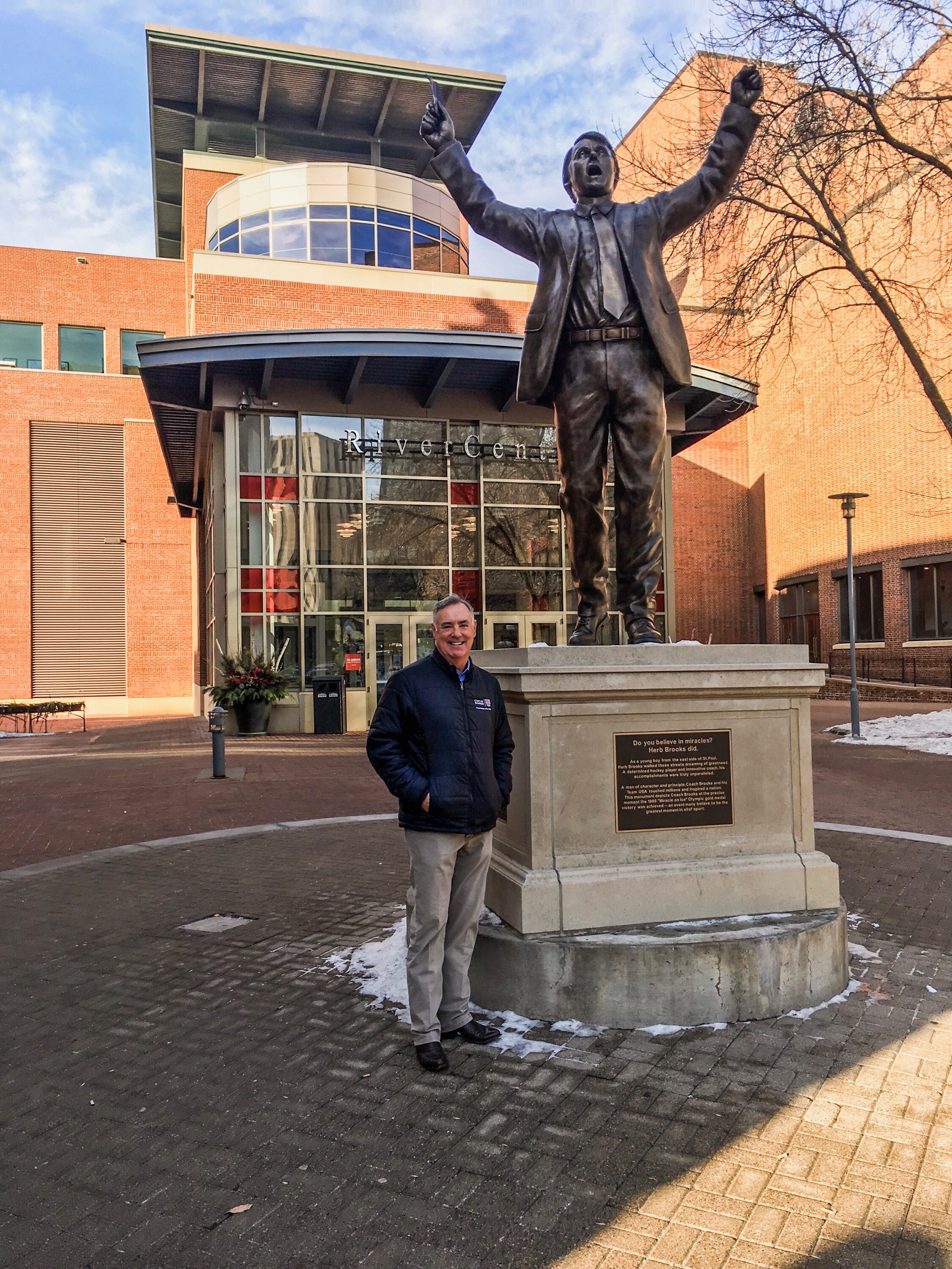Herb Brooks Arena Statue Herb Brooks Arena Statue
