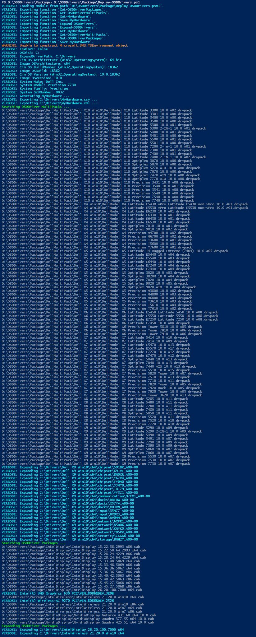 David Segura | MVP on Twitter: "#OSDDrivers creating Dell MultiPacks went from 205GB to 2.44GB ...