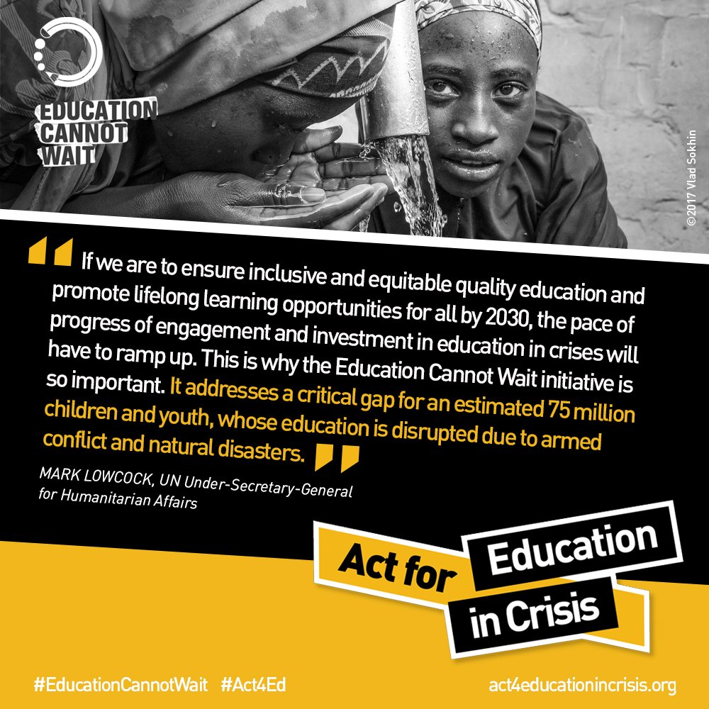 Education Cannot Wait on Twitter: "#EducationCannotWait "addresses a ...