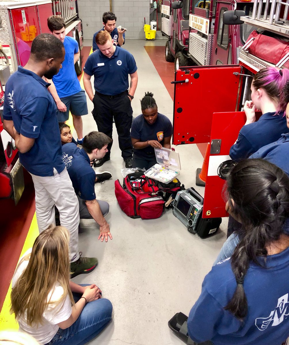 Today students in the Summer EMT program of GW’s Medical Faculty Dept ...