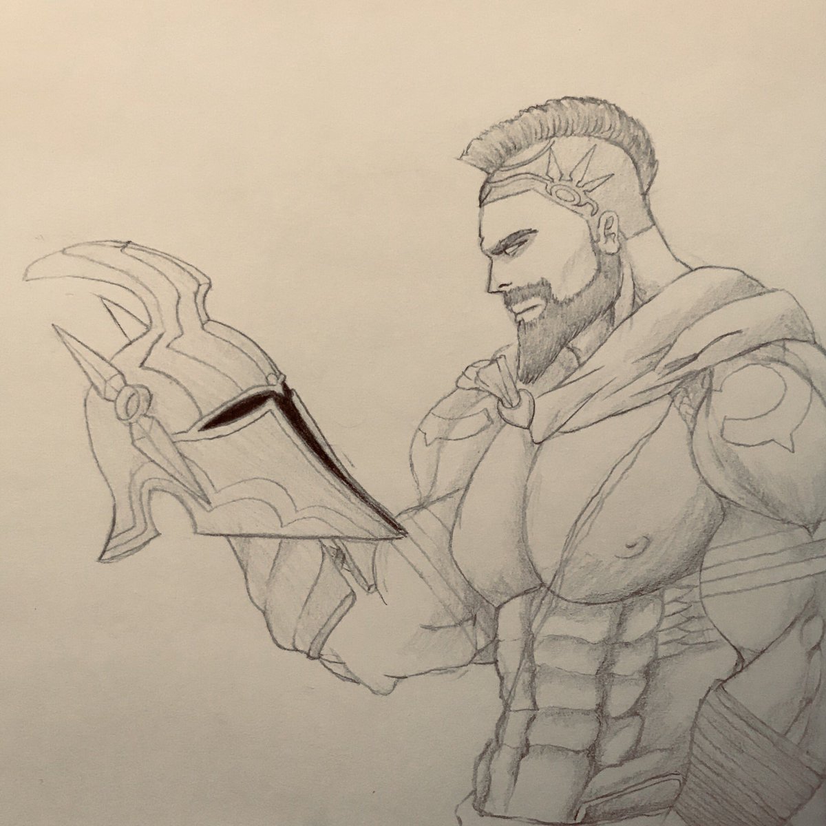 Pantheon League Of Legends Drawing