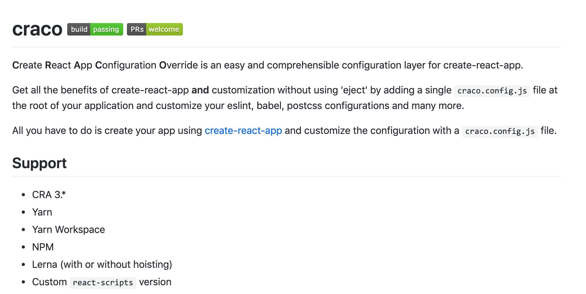 Quique Fdez Guerra on Twitter: "Introducing Craco aka React Rewired successor aka How to don't ...