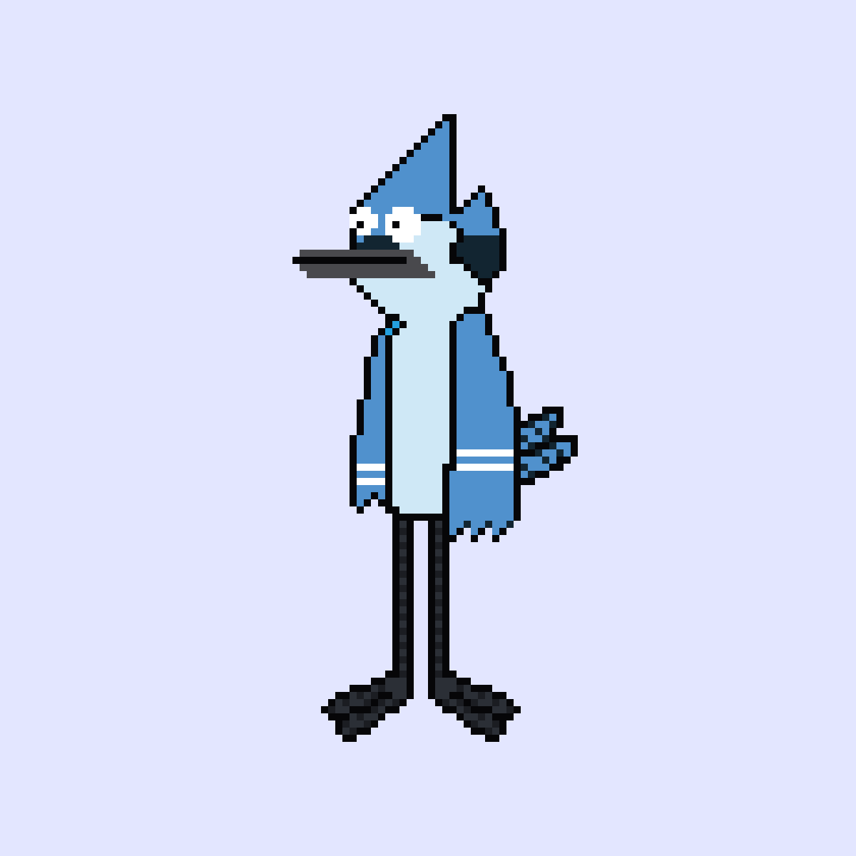 Minecraft Pixel Art Regular Show Pixel Art Rigby From The Regular Show
