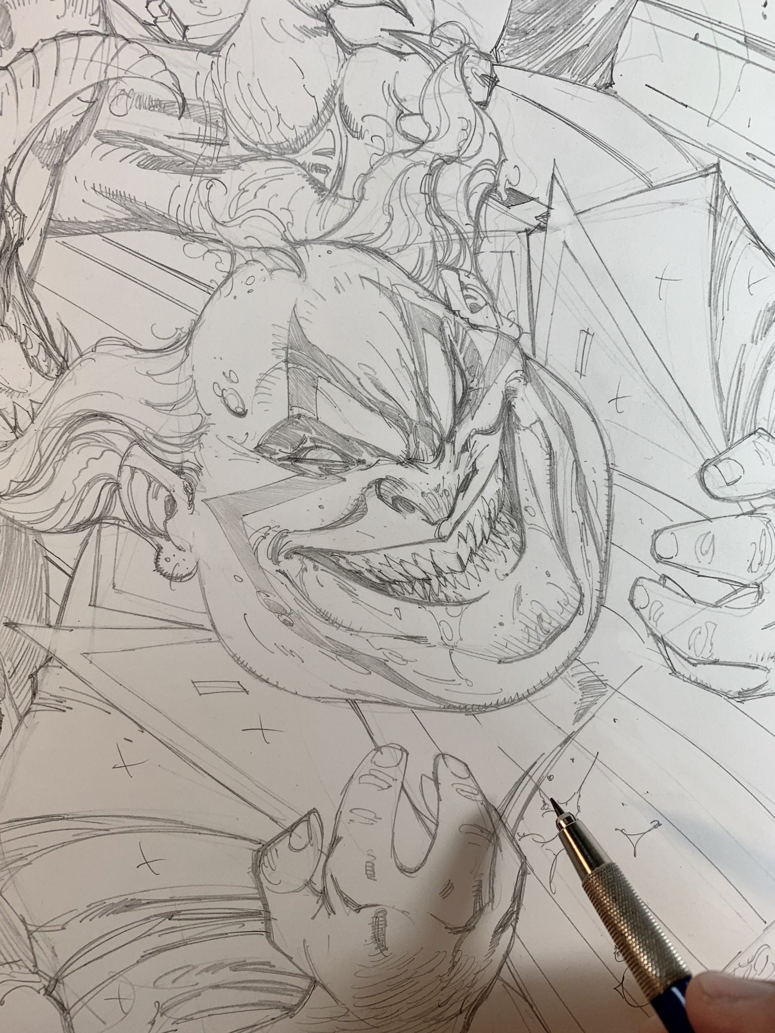 Spawn Clown Drawing