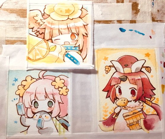 「舞花(創作/魔女病シリーズ)も完成です。はんぶんこ! 」犬飼/さかなのマーチ 【COMITIA151 東3『D24a』】の漫画