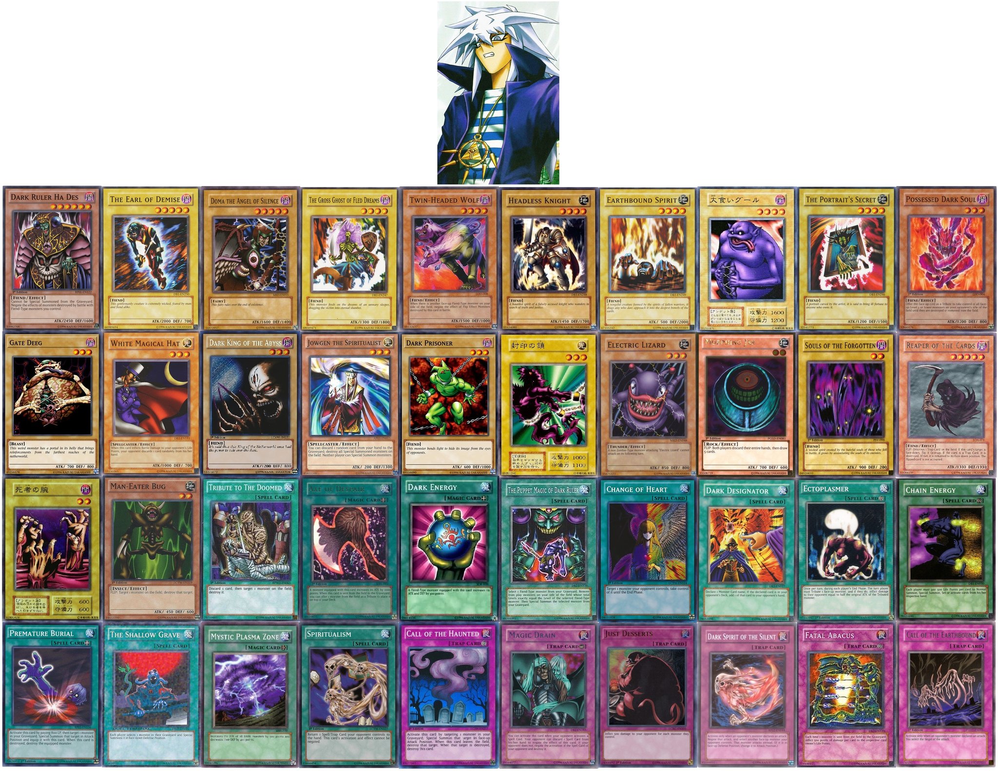 Ryo Bakura Yu Gi Oh! Duel Monsters Deck