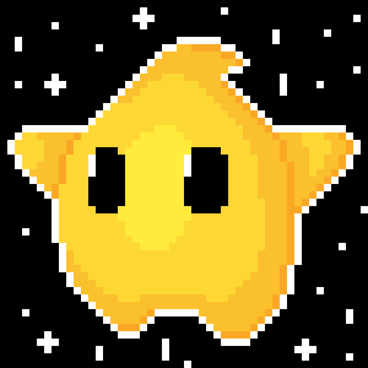Yellow Mario Galaxy Stars