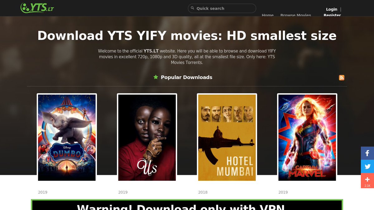 Yify Proxy 2021