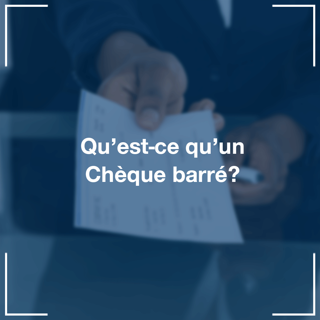 Chèque Barré